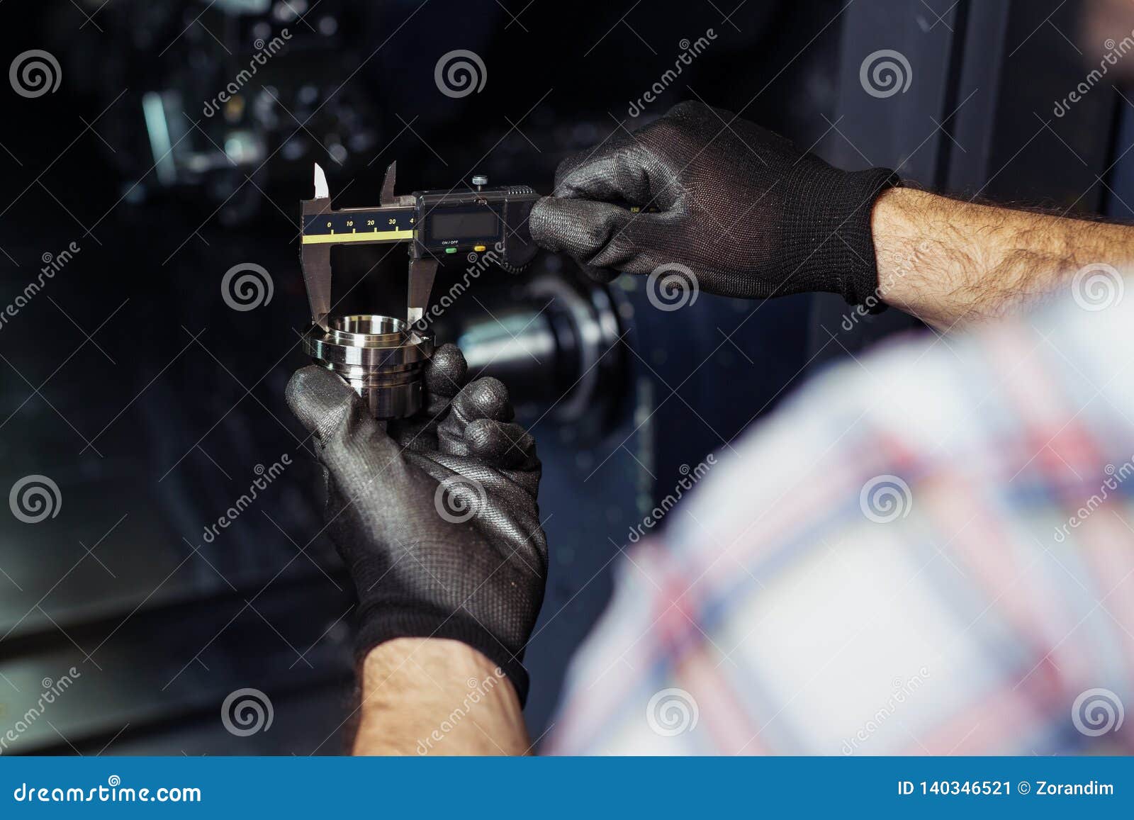 Supervisor Doing Quality Control and Production Check in Factory Stock ...