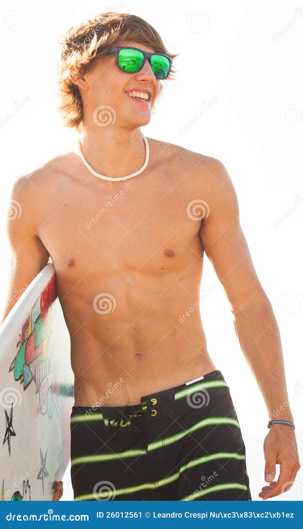 Young Surfer about To Get into the Sea Stock Image - Image of adult ...