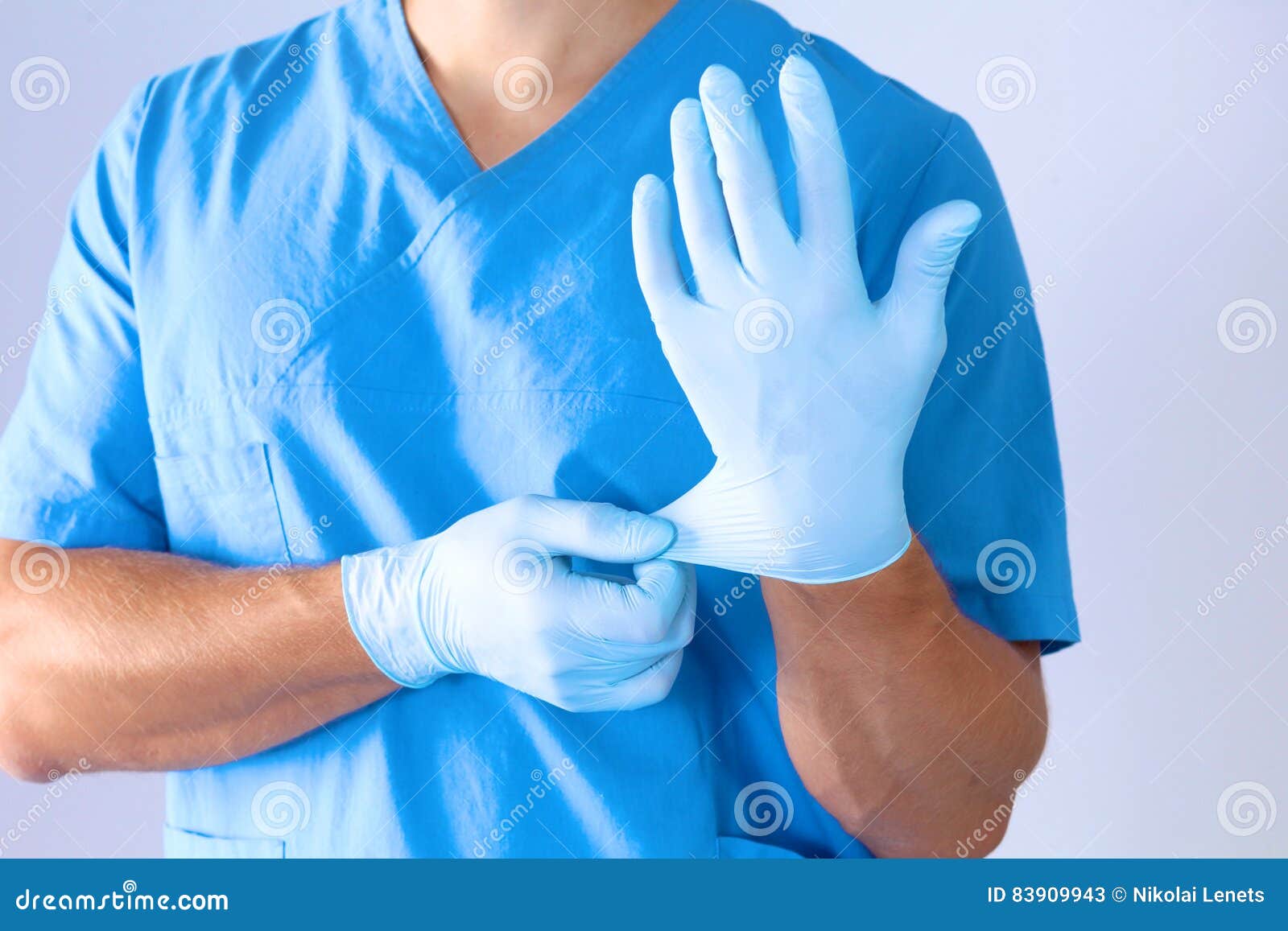 Young Surgeon Holding A Scalpel Ready For Operation Stock Image