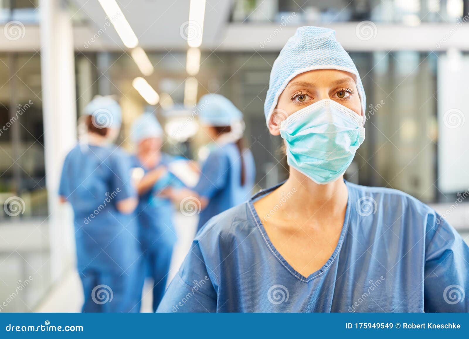 Young Surgeon in Training in the Emergency Room Stock Image - Image of ...