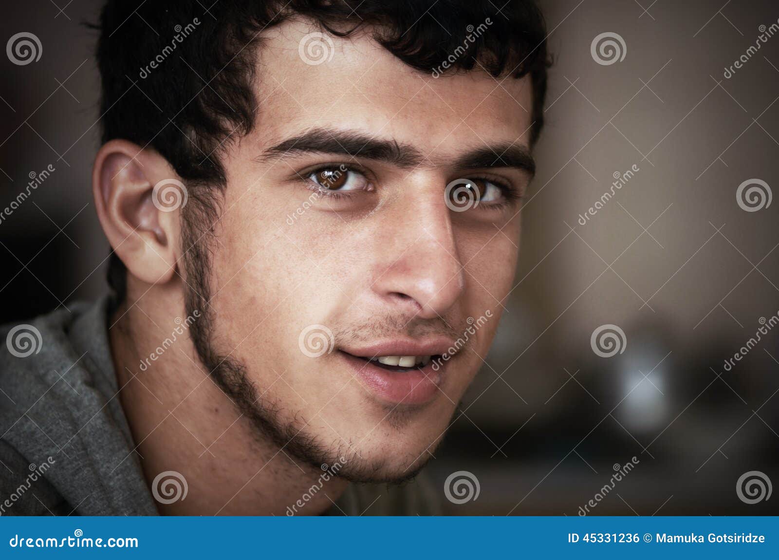 Young a swarthy guy stock photo. Image of eyes, face - 45331236