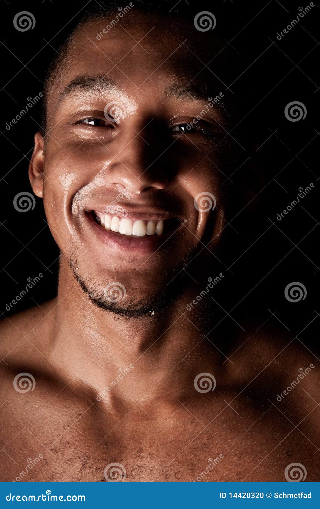 Young sweaty male stock photo. Image of portrait, sweat - 14420320