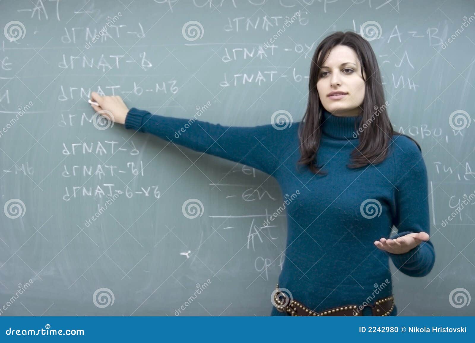 Young teacher stock photo. Image of meeting, chalk, education - 2242980