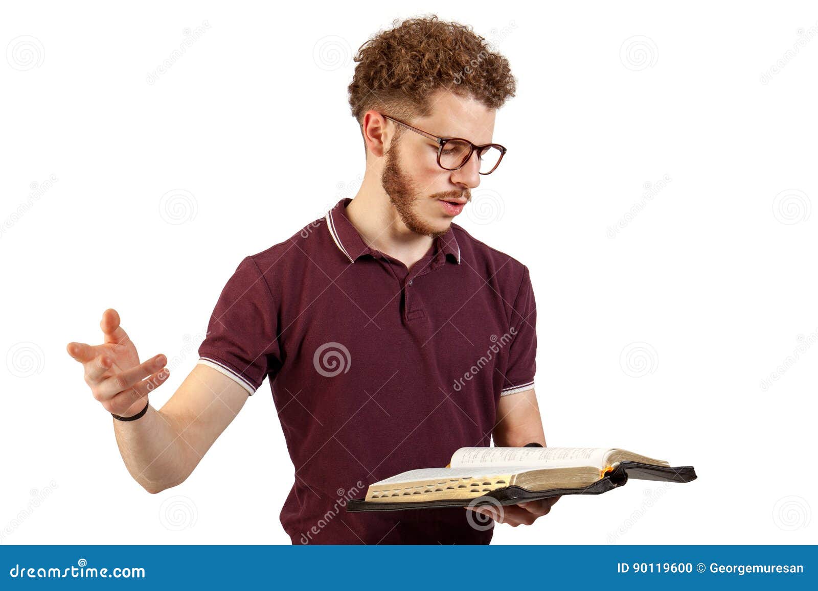 Young teacher preaching stock photo. Image of evangelical - 90119600