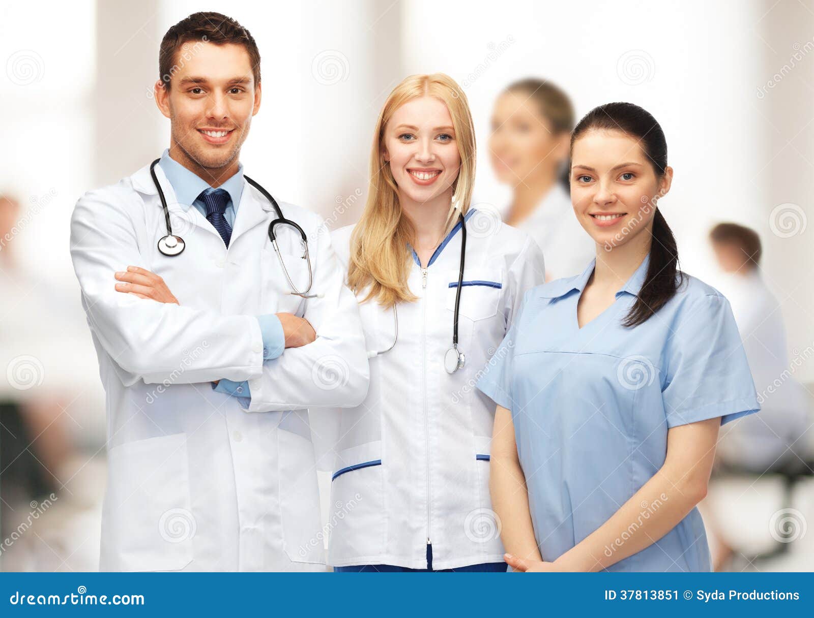 Young Team or Group of Doctors Stock Image - Image of confident, intern ...