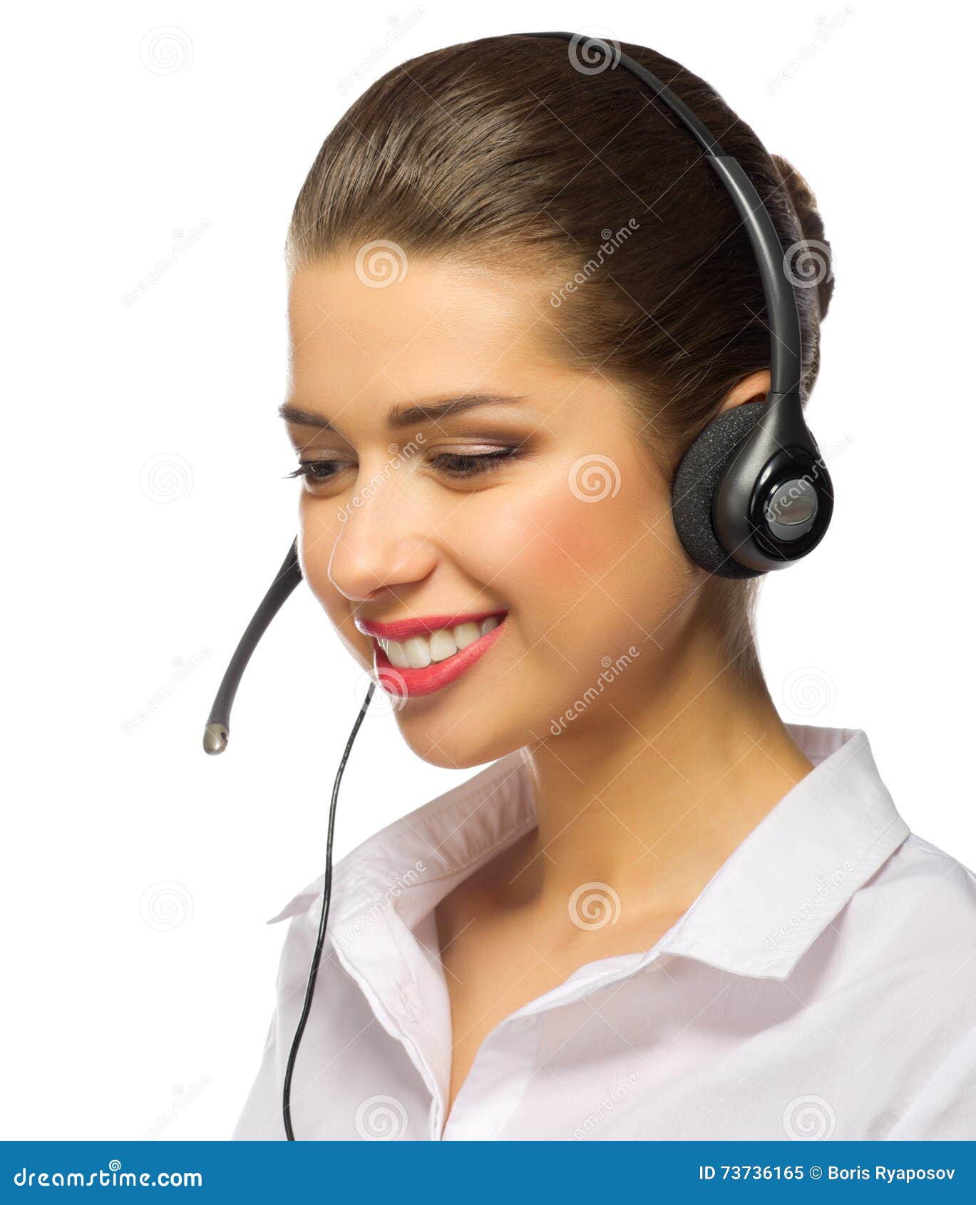 Young tech support worker stock image. Image of ethnicity - 73736165