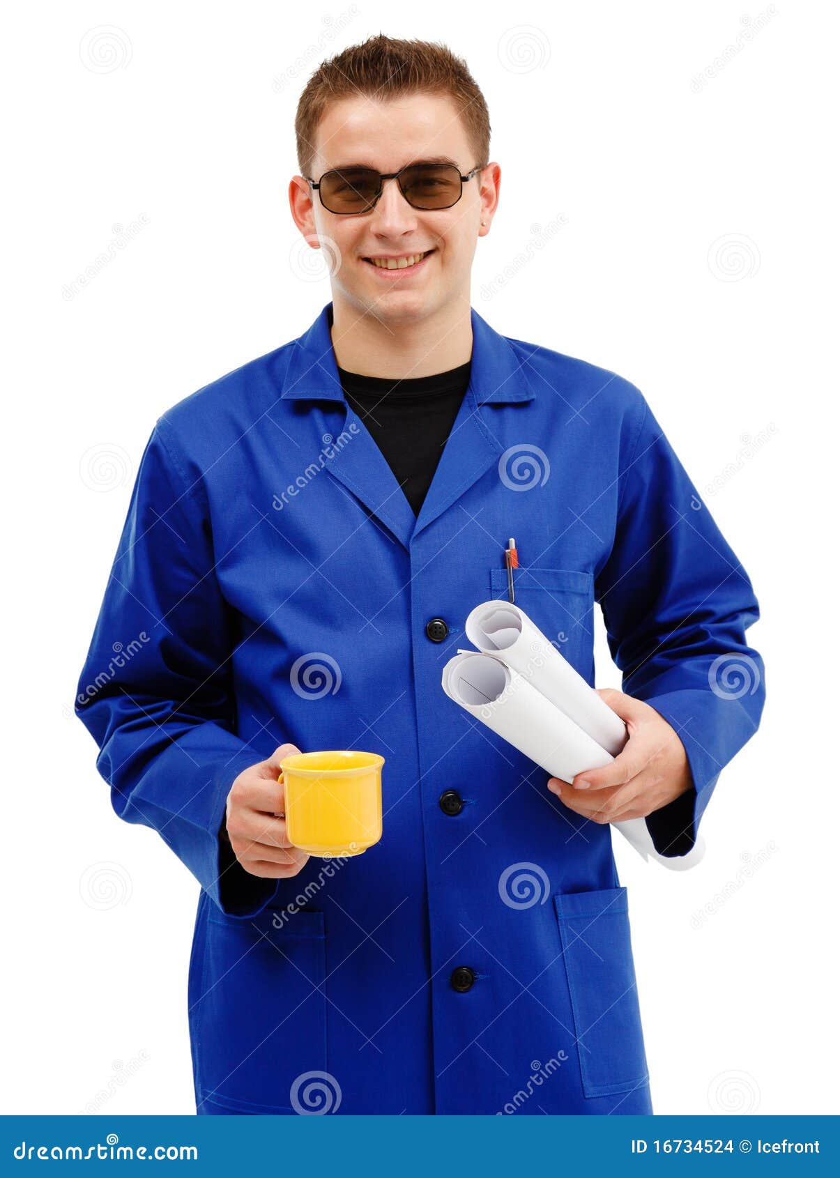 Young Technician Taking Coffee Break Stock Photo - Image of specialist ... Young Technician Taking Coffee Break Stock Photo - Image of specialist ...