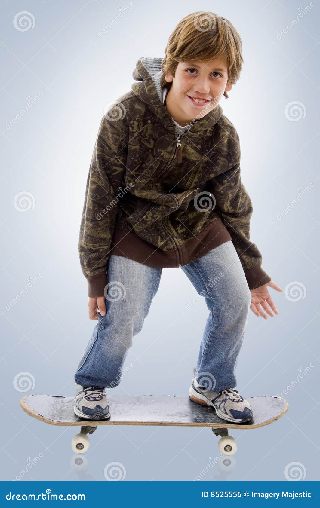 Young Teen Skateboarder with Board Stock Photo - Image of hobby ...