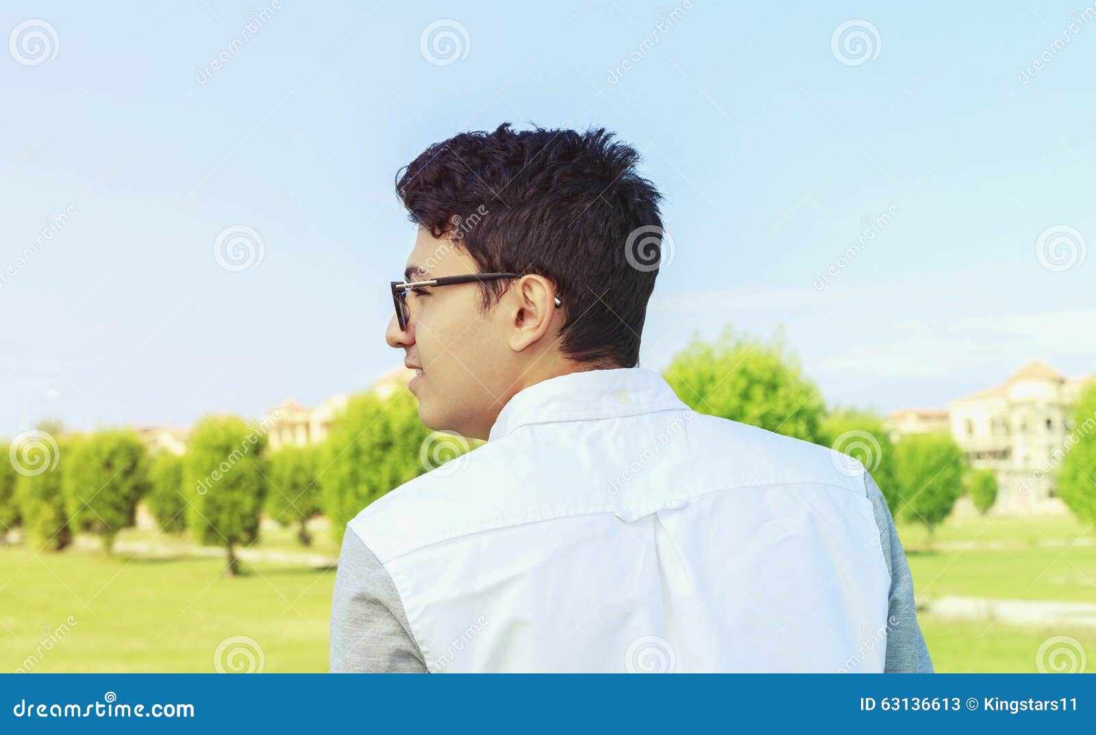 Young teenager from back. stock image. Image of daylight - 63136613