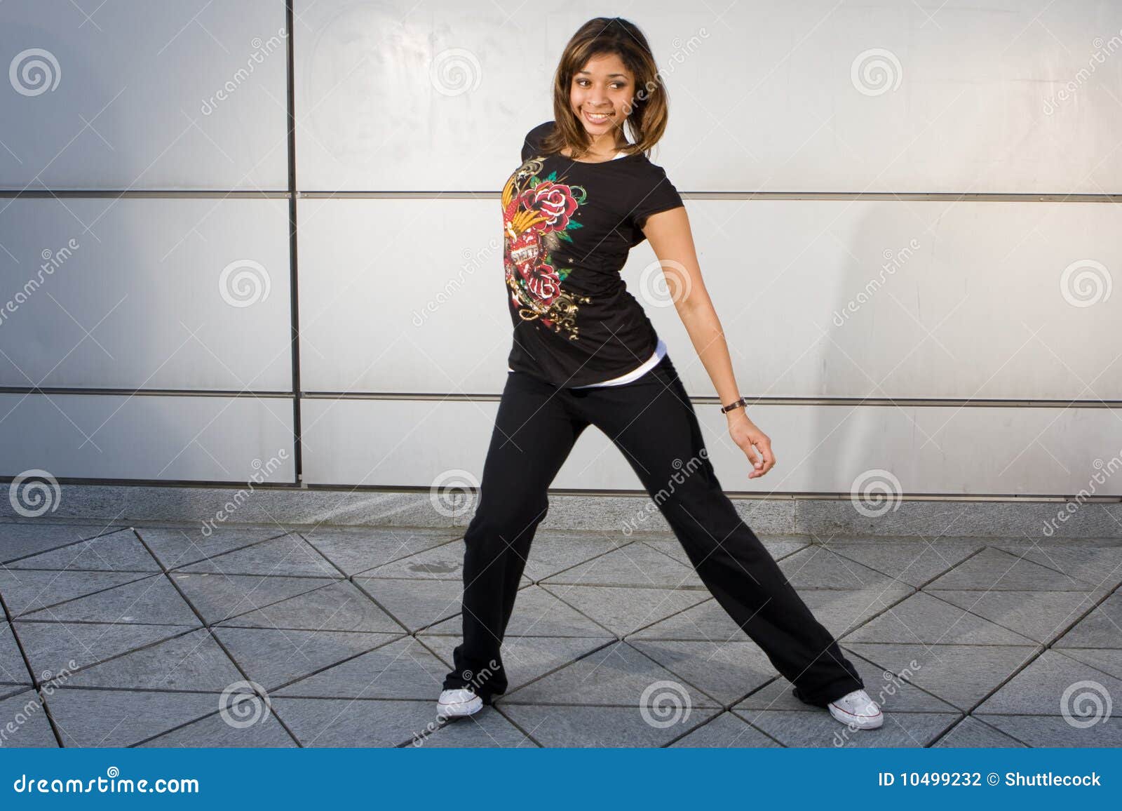 Young Teenager Dancing Hip Hop Stock Photo - Image of attractive ...