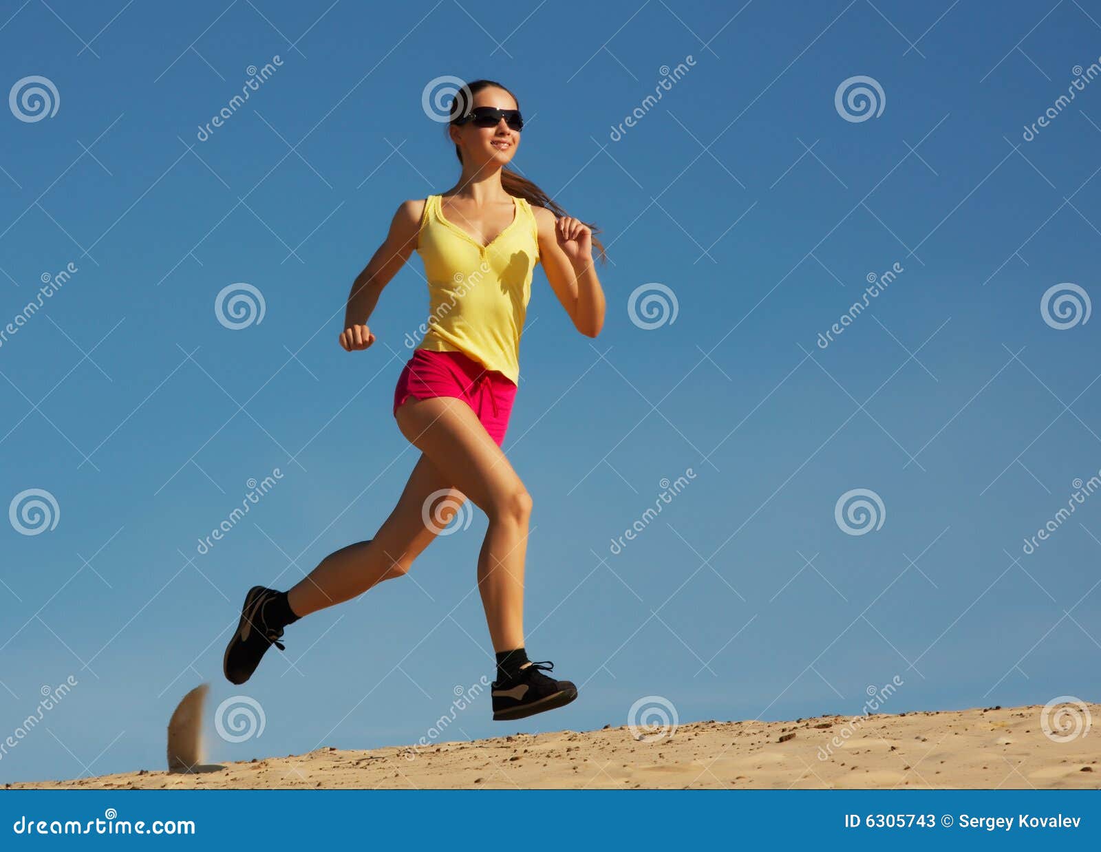 Young teenager running stock image. Image of fitness, shorts - 6305743