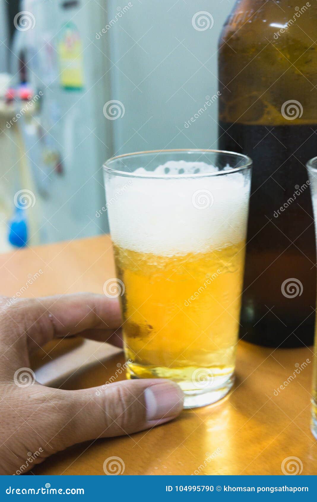 Young Teens are Happy To Have a Beer after the Hard Work Stock Photo ...