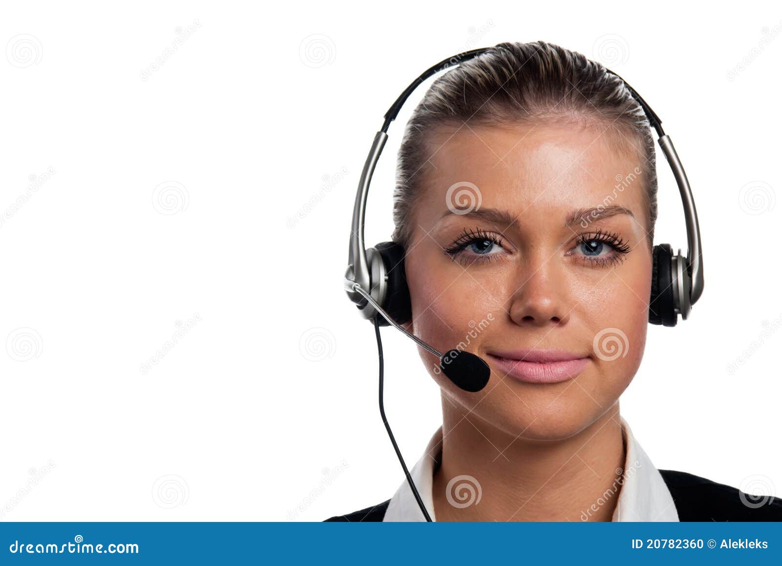 Young telephone operator stock photo. Image of headset - 20782360