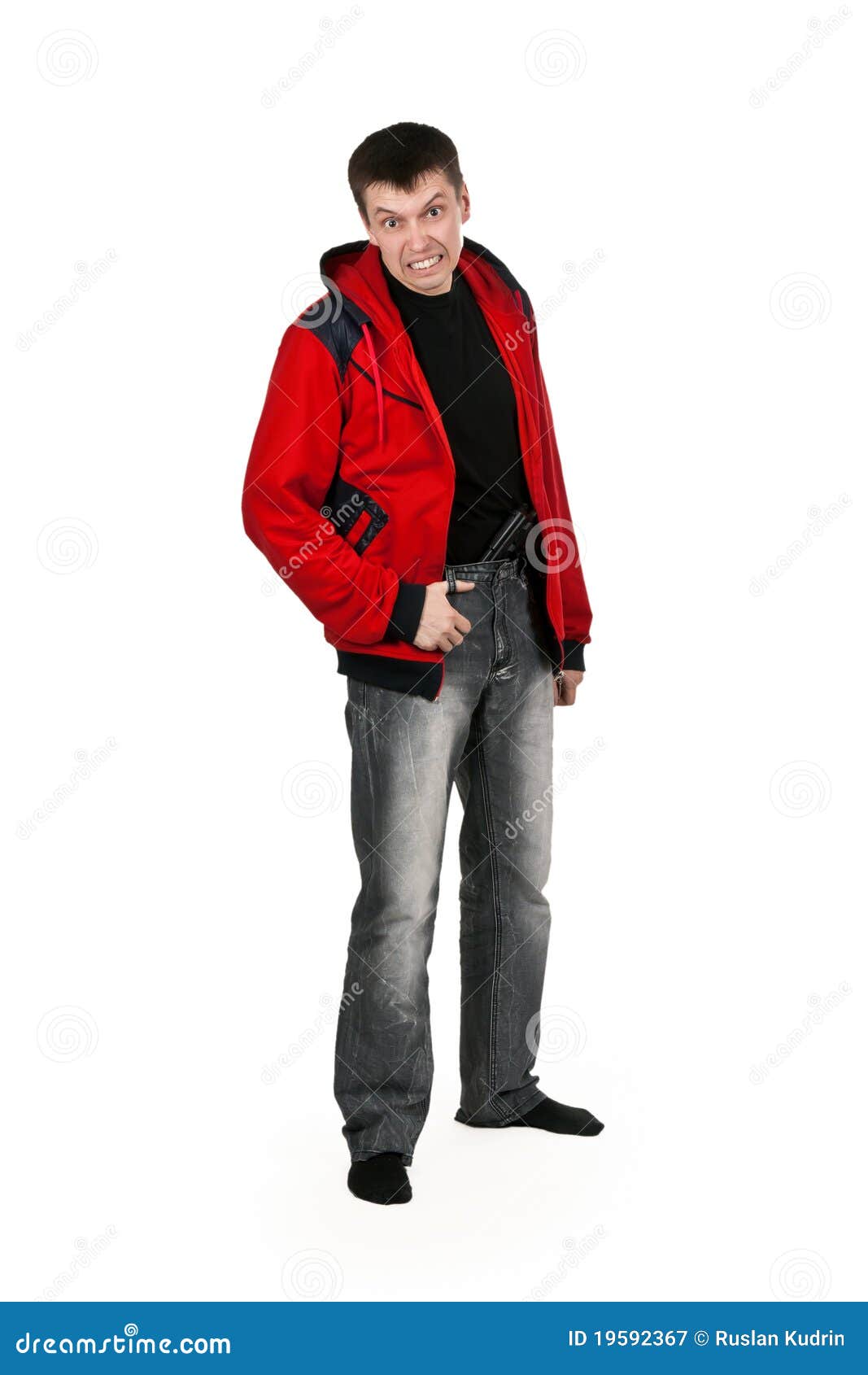 Young Thug With Gun Stock Image | CartoonDealer.com #30834967