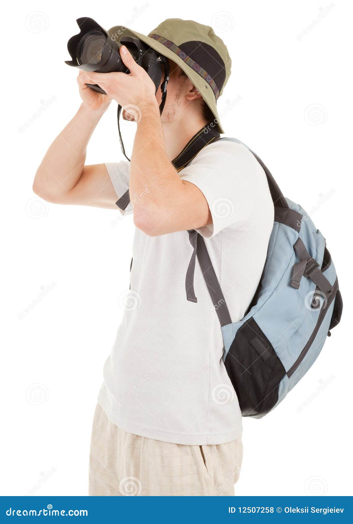 Young tourist with camera stock photo. Image of scene - 12507258