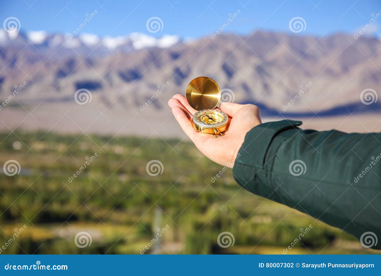 Mountain Compass On A Cartographic Map Stock Image | CartoonDealer.com ...