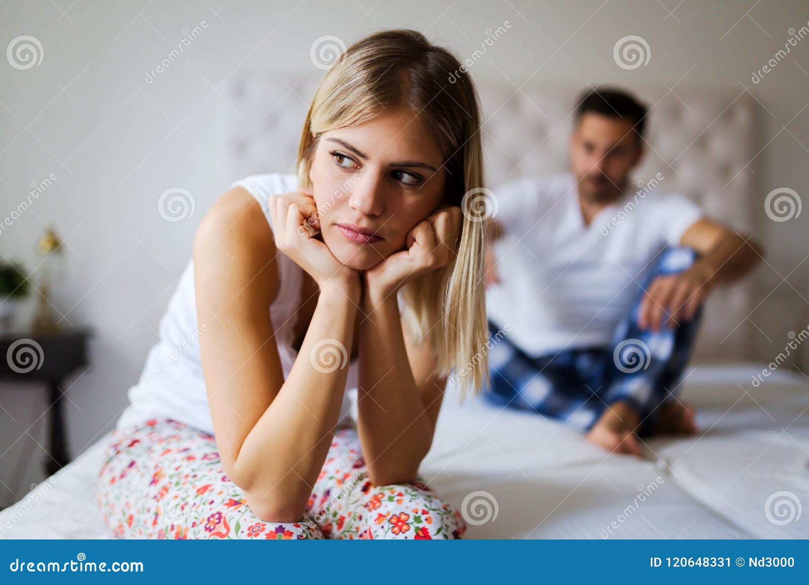 Young Unhappy Couple Having Problems in Relationship Stock Image ...