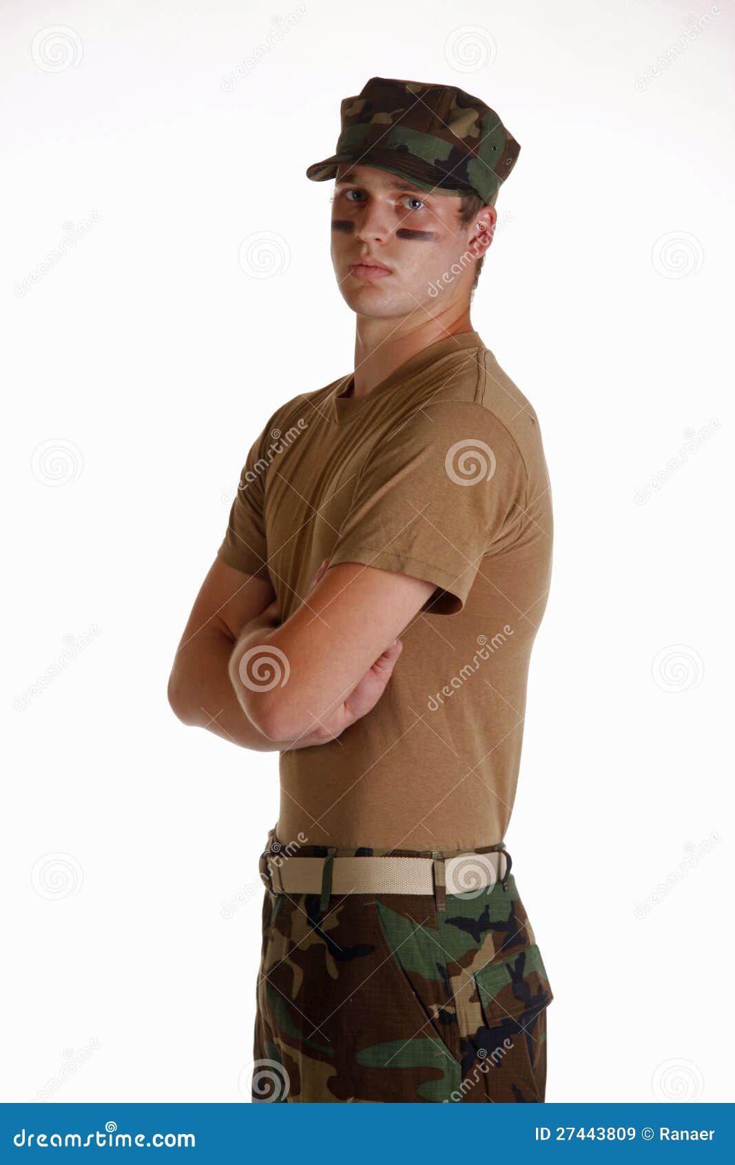 Young US Marine stock image. Image of corps, usmc, paint - 27443809