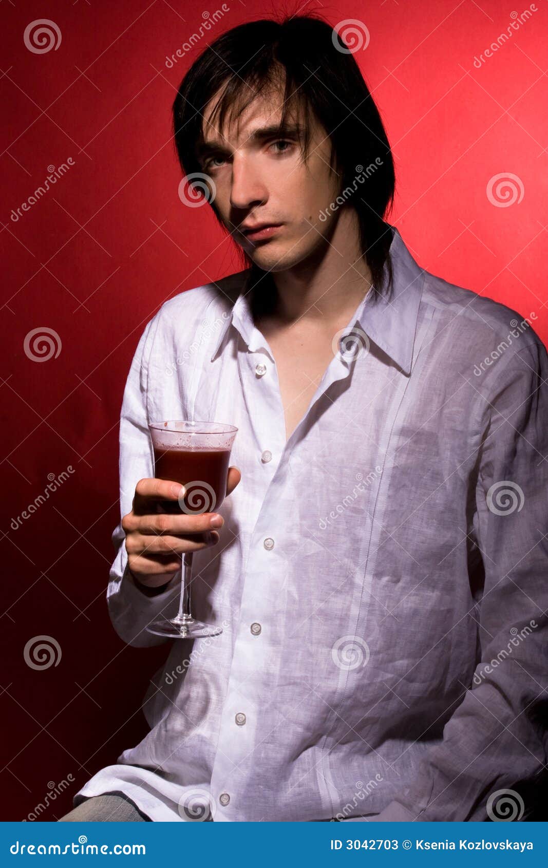 Young vampire stock image. Image of portrait, glass, fine - 3042703