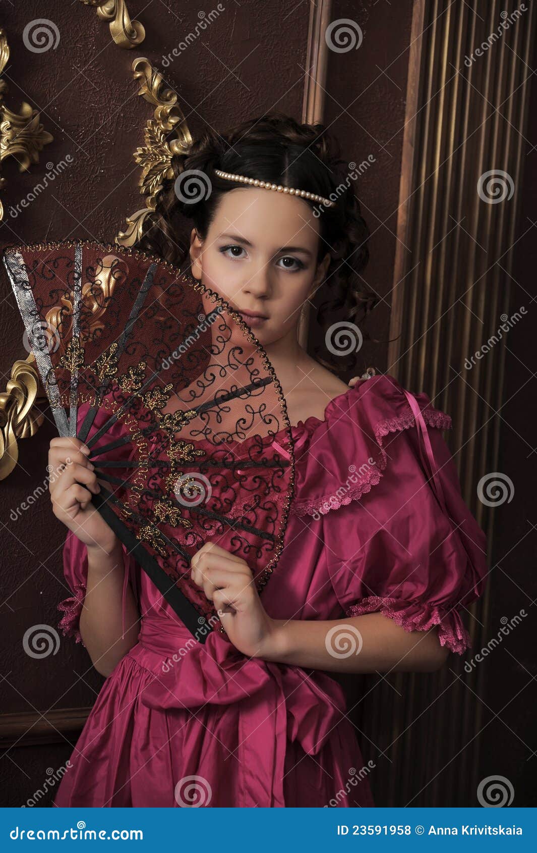 Young Victorian girl stock photo. Image of ancient, fashion - 23591958