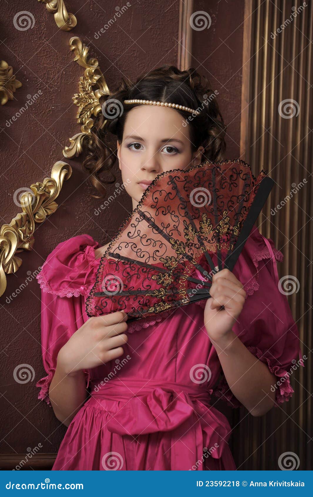 Young Victorian girl stock photo. Image of interior, female - 23592218