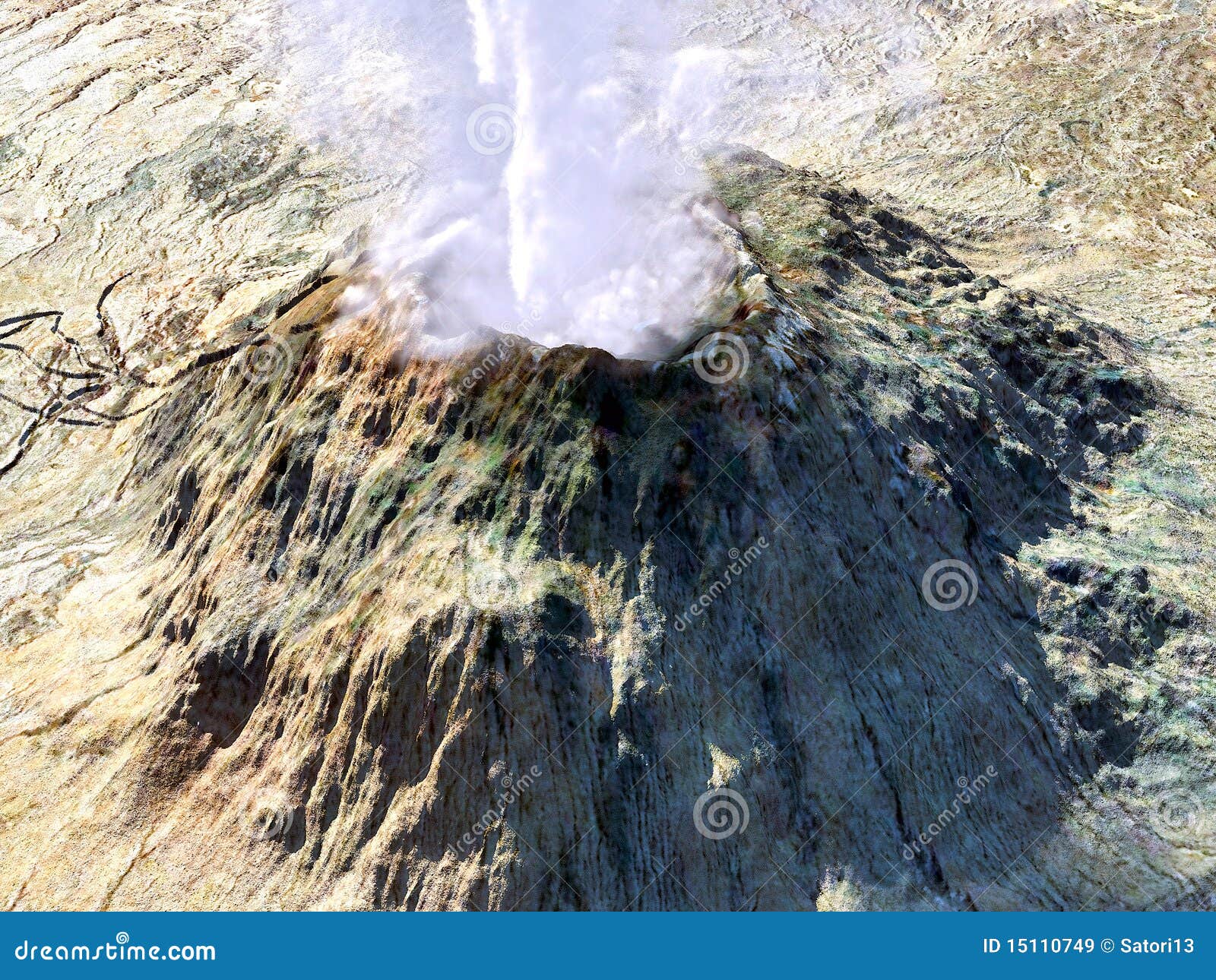 Young Volcano Being Born Royalty-Free Stock Photography | CartoonDealer ...