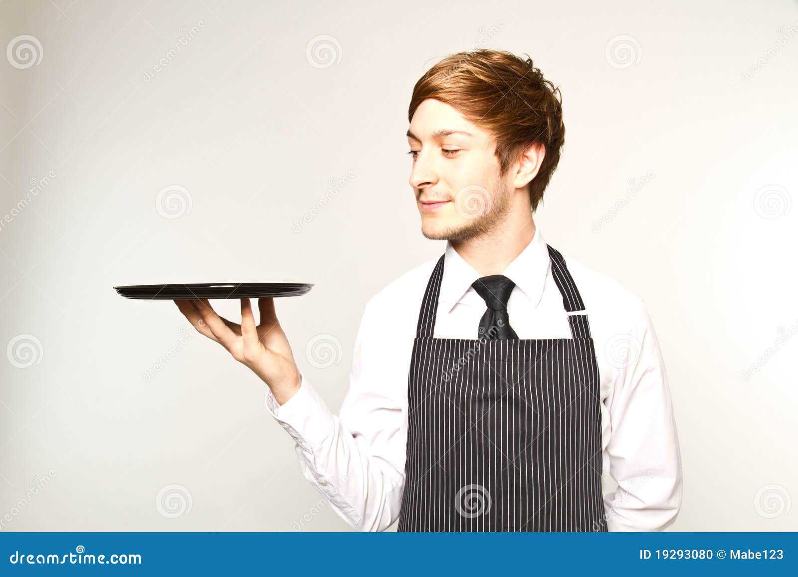 Young waiter stock photo. Image of barkeeper, decision - 19293080