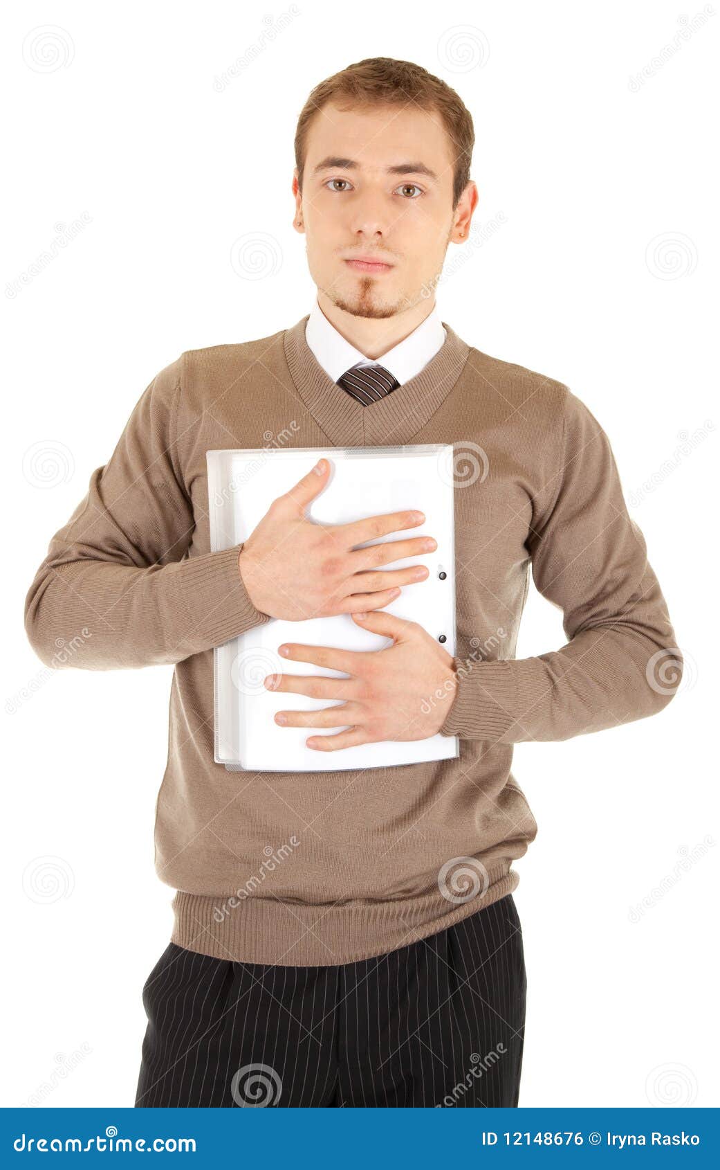 Young Well-dressed Man with Documents Stock Photo - Image of employment ...