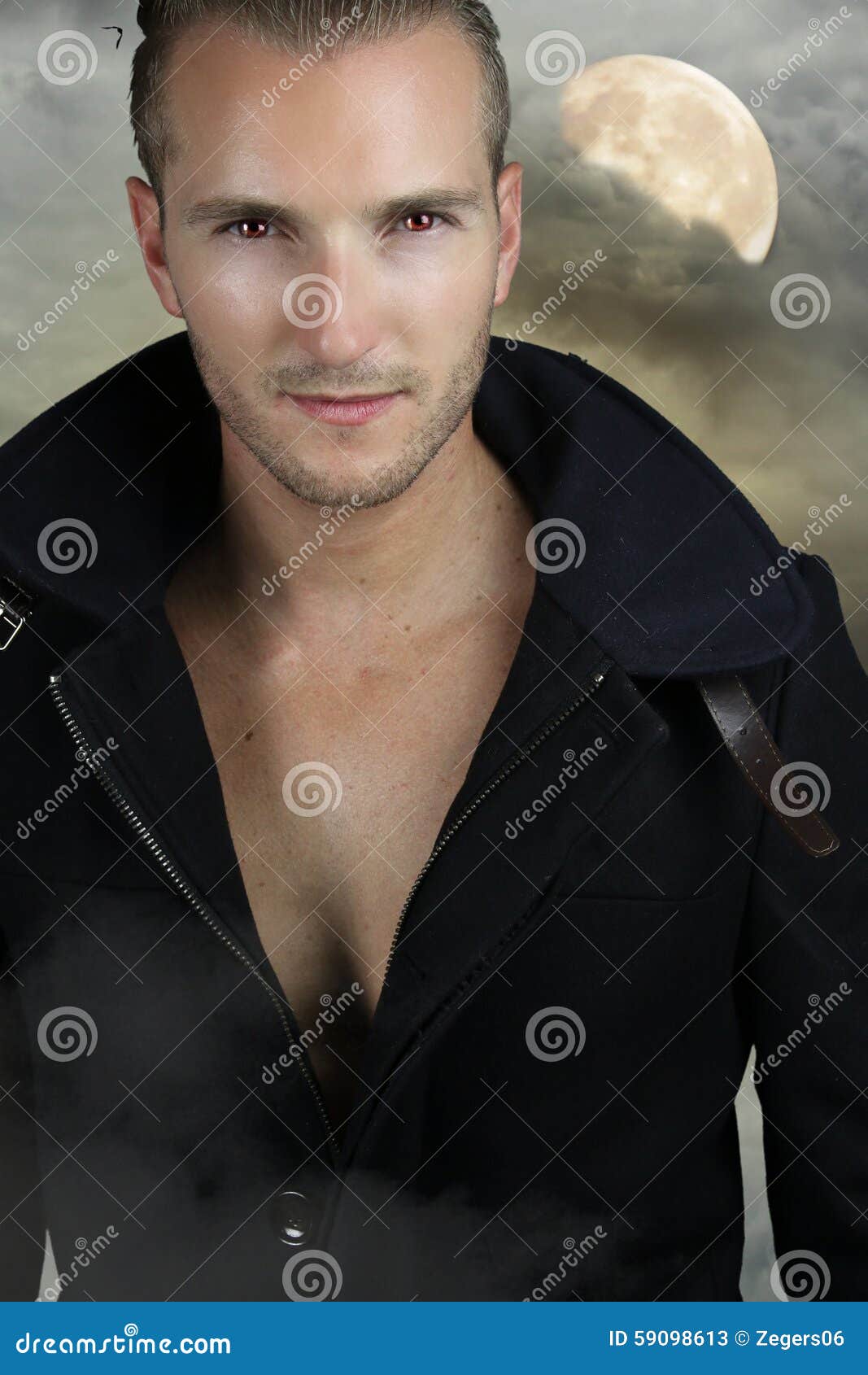 Young Werewolf - Handsome Blond Man Stock Image - Image of eyes, blond ...