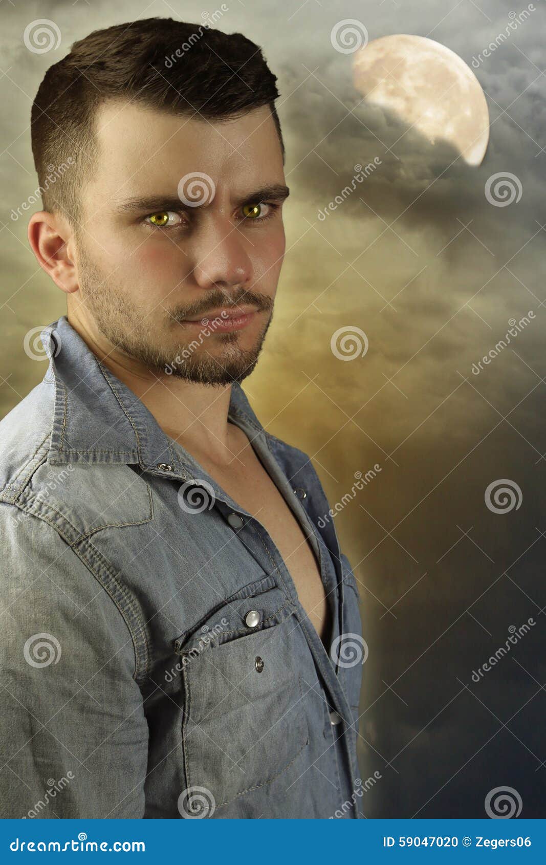 Young Werewolf - Young Brown Guy Stock Photo - Image of smoke, handsome ...