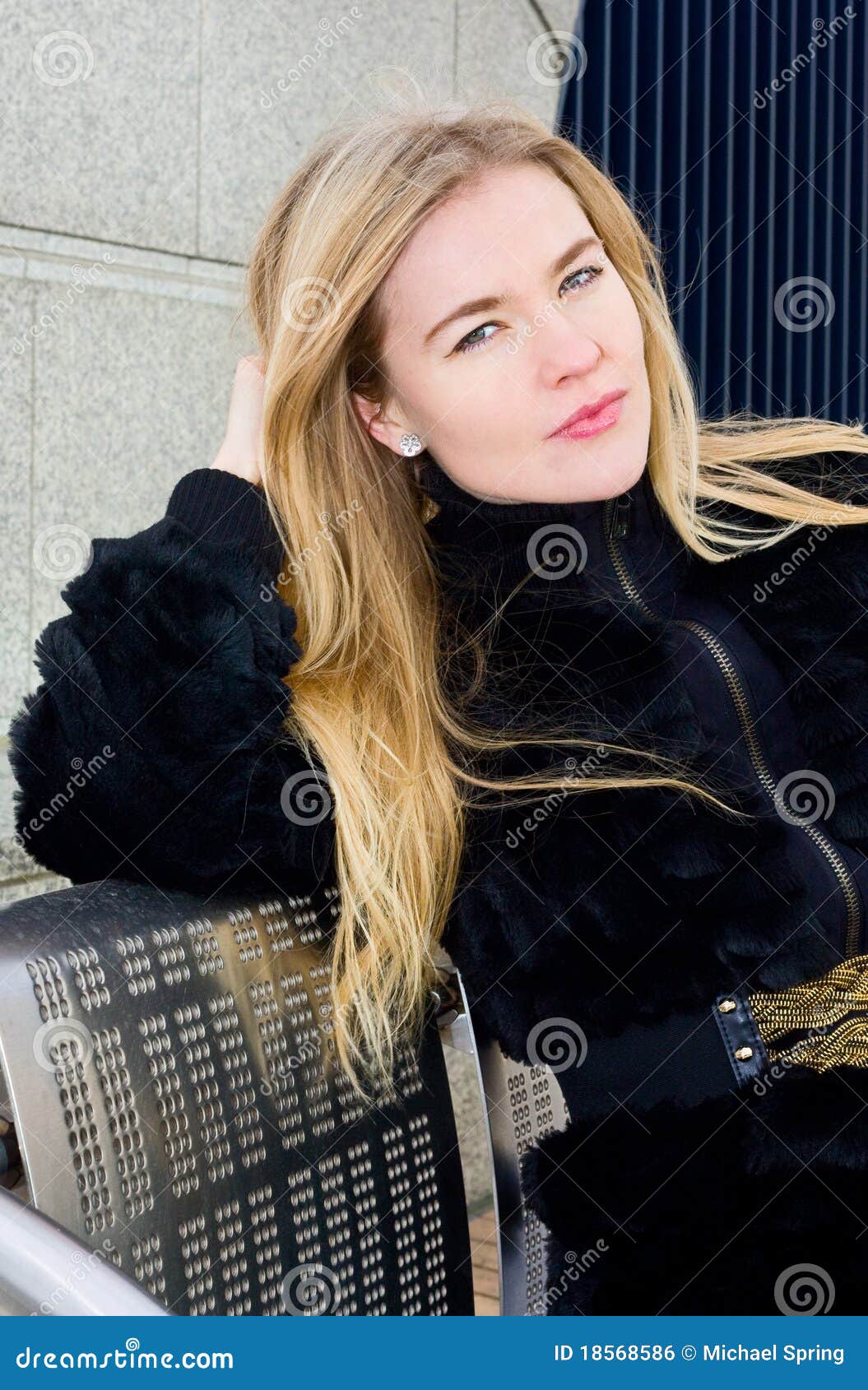 Young woman stock photo. Image of crossed, hair, people - 18568586