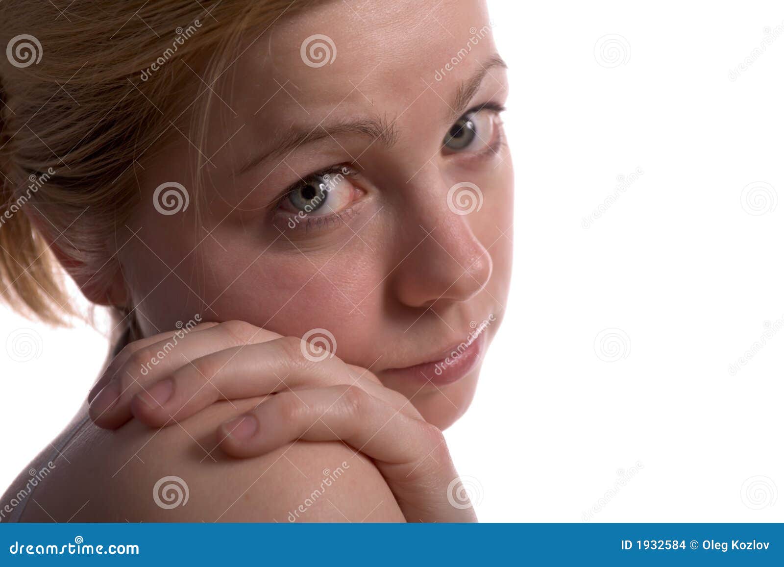 Young woman stock photo. Image of females, grey, eyes - 1932584