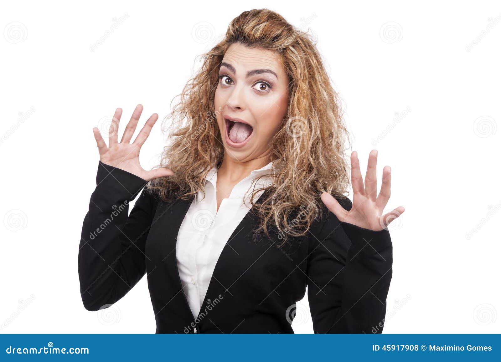 Young Woman with Active Expressions Stock Photo - Image of cheerful ...