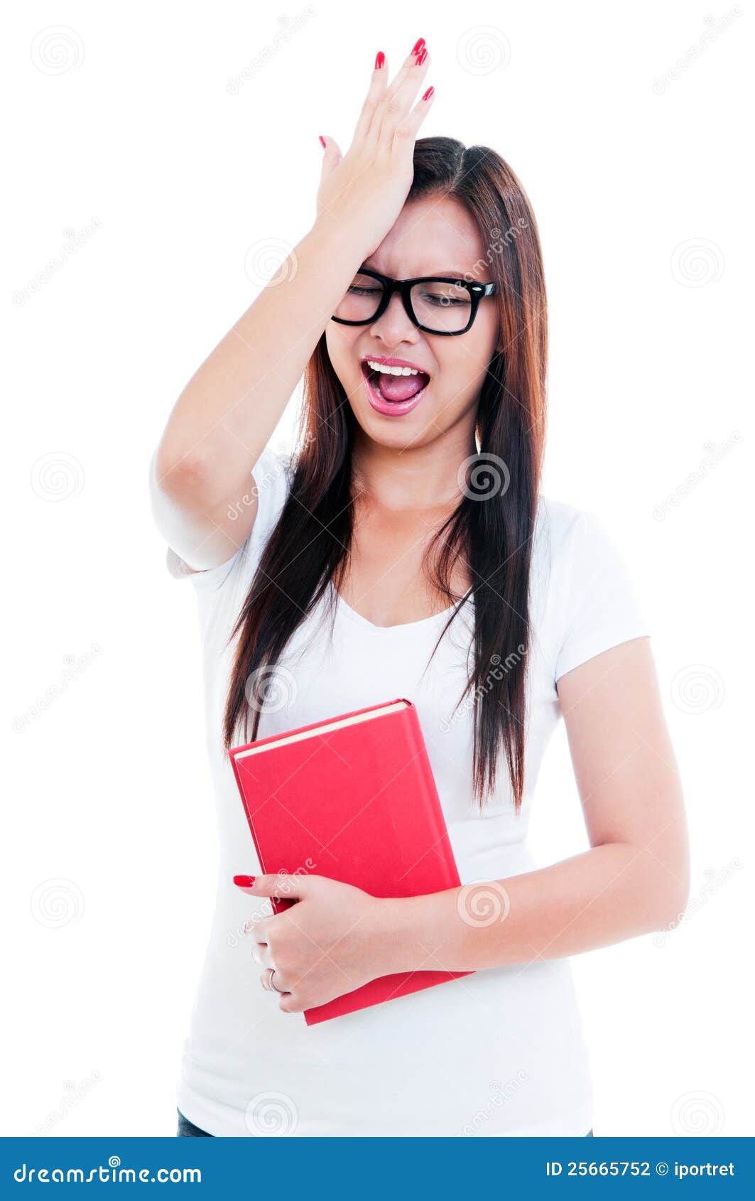 Young Woman in Agony stock photo. Image of headache, young - 25665752