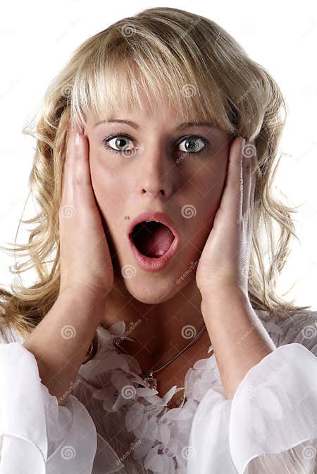 Young woman appalled stock photo. Image of portrait, fear - 1828904