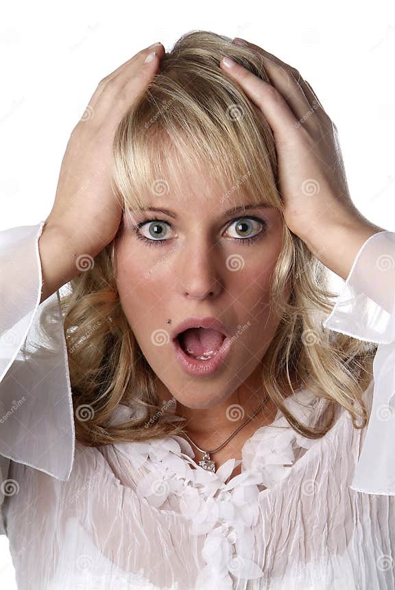 Young woman appalled stock photo. Image of astonished - 1828908