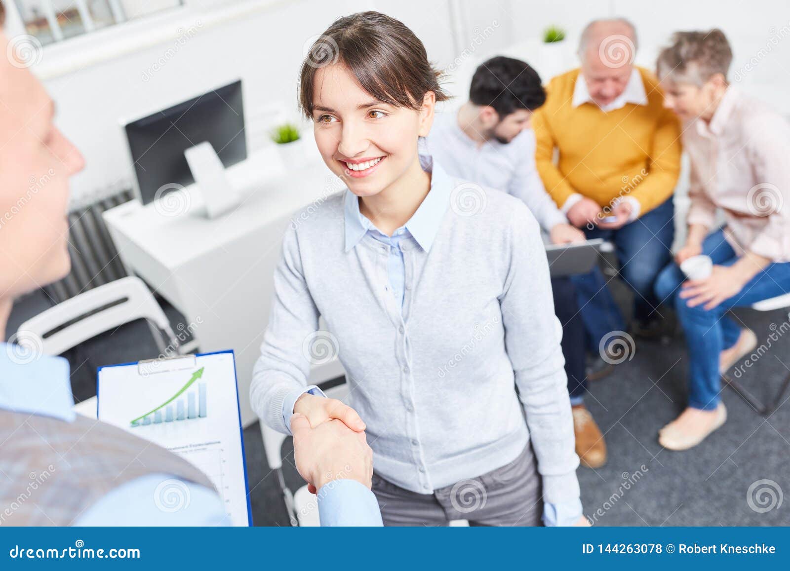 Young Woman As Job Application Candidate Stock Photo - Image of people ...