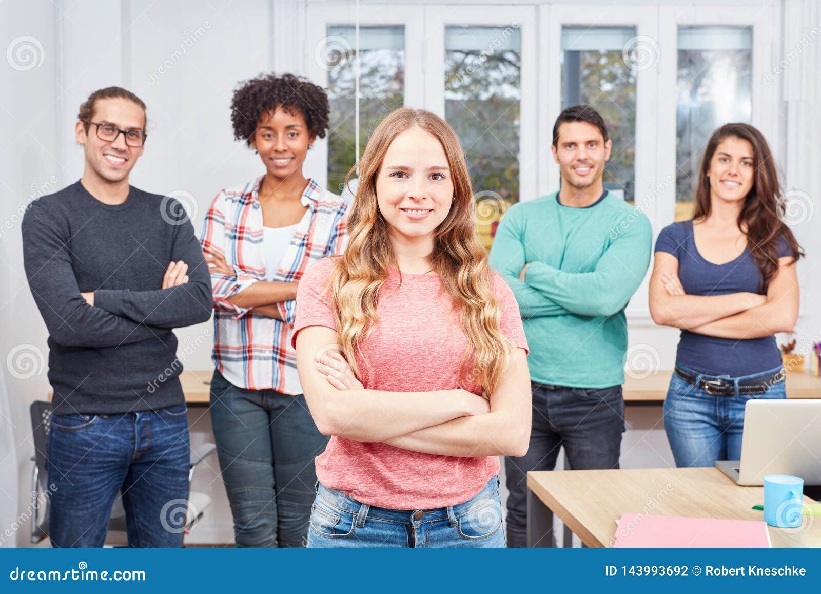Young Woman As a Trainee in Education Stock Photo - Image of community ...