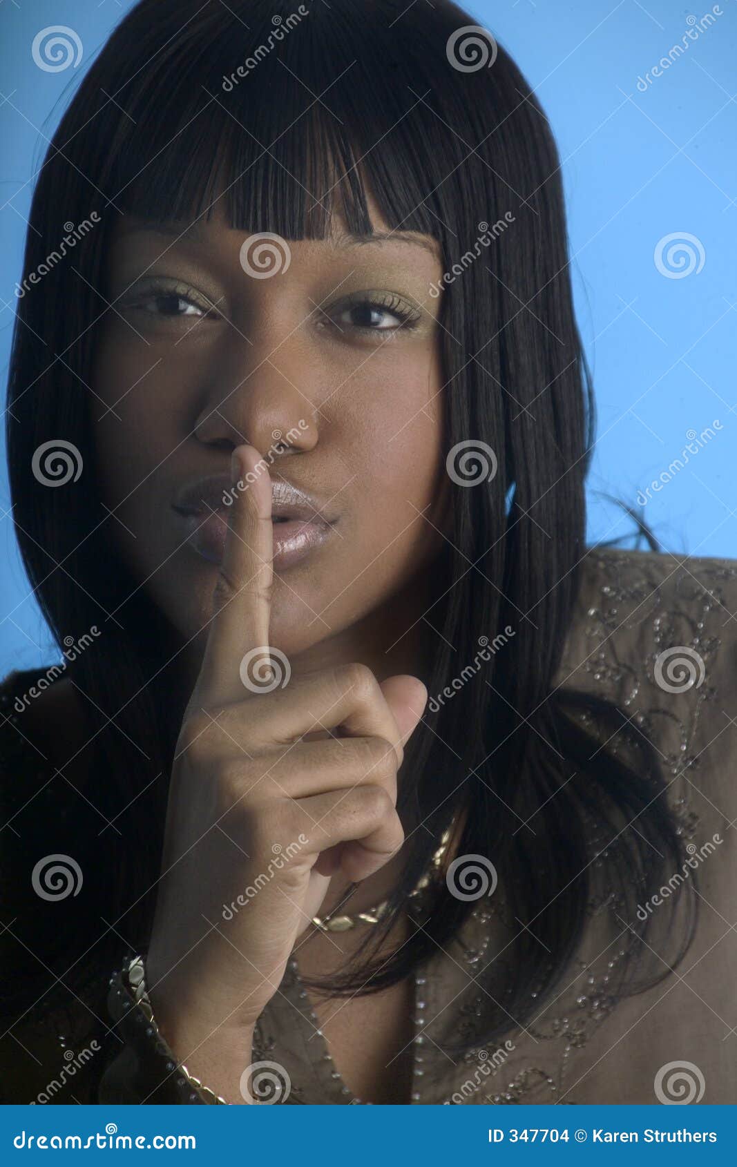 Young Woman Asking for Quiet Stock Photo - Image of silence, quiet: 347704