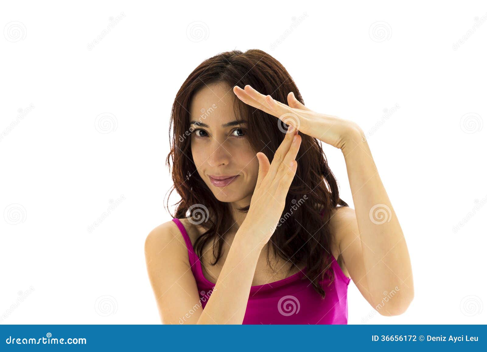 Young Woman is Asking for a Timeout Stock Photo - Image of young, girl ...