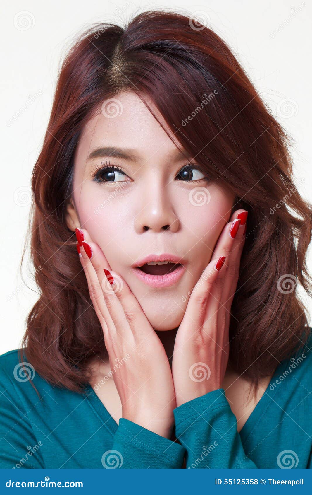 Young woman astonishment stock photo. Image of caucasian - 55125358