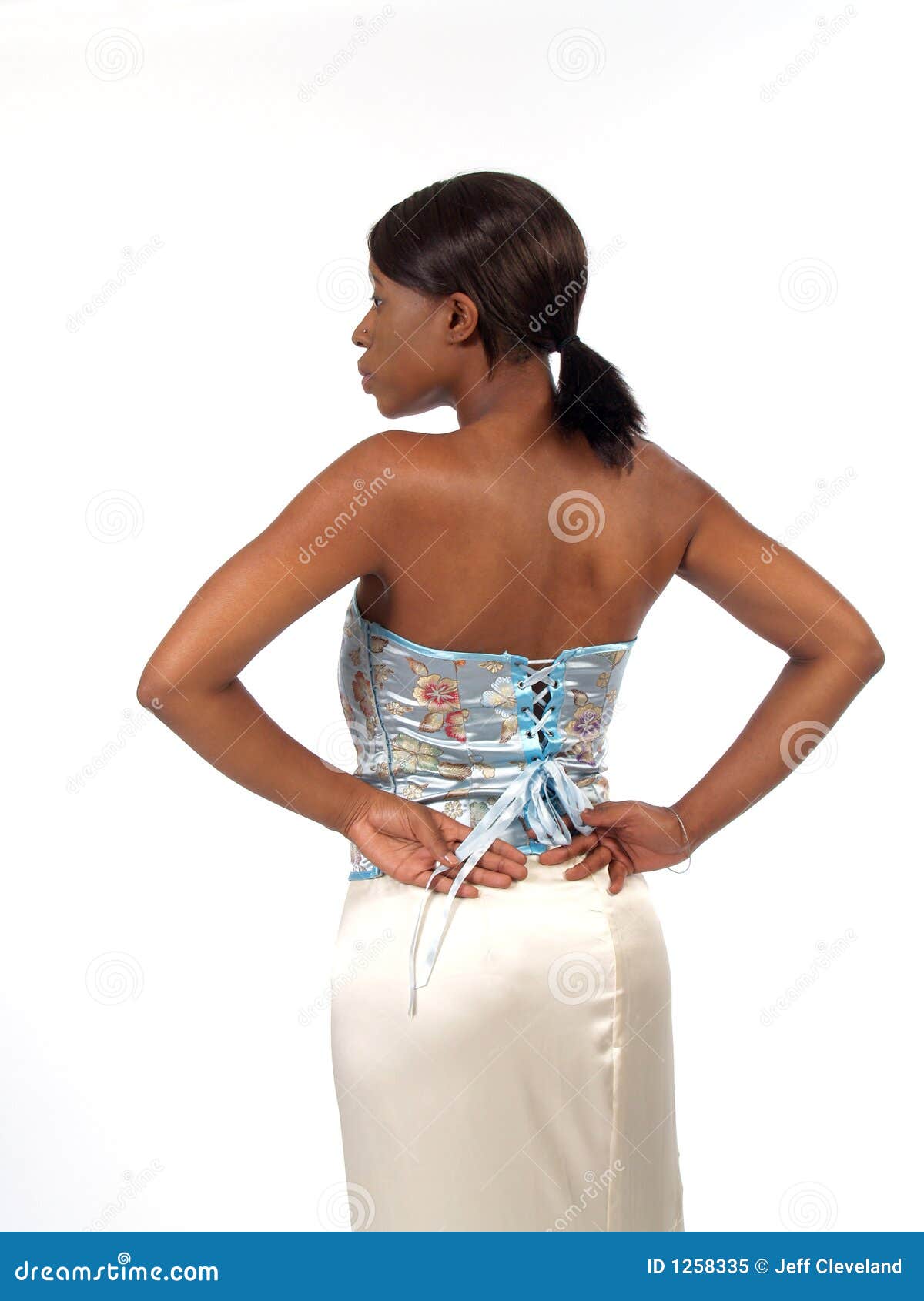 Young Woman from Back stock image. Image of girl, bare - 1258335