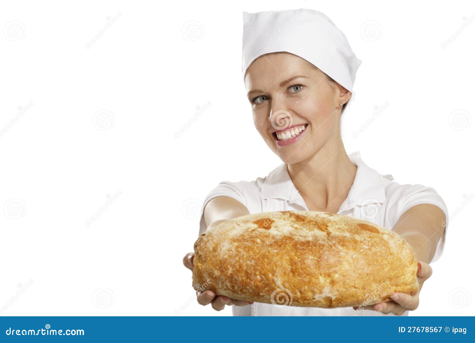 Young woman baker stock image. Image of eating, caucasian - 27678567