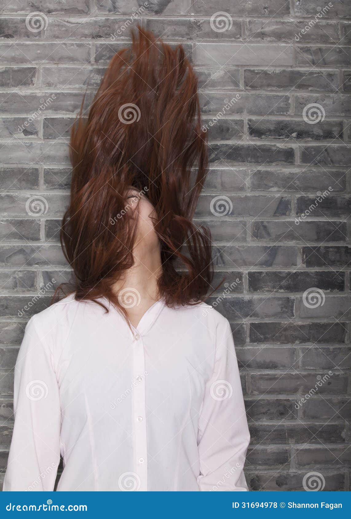 Young Woman Banging Head stock photo. Image of facial - 31694978