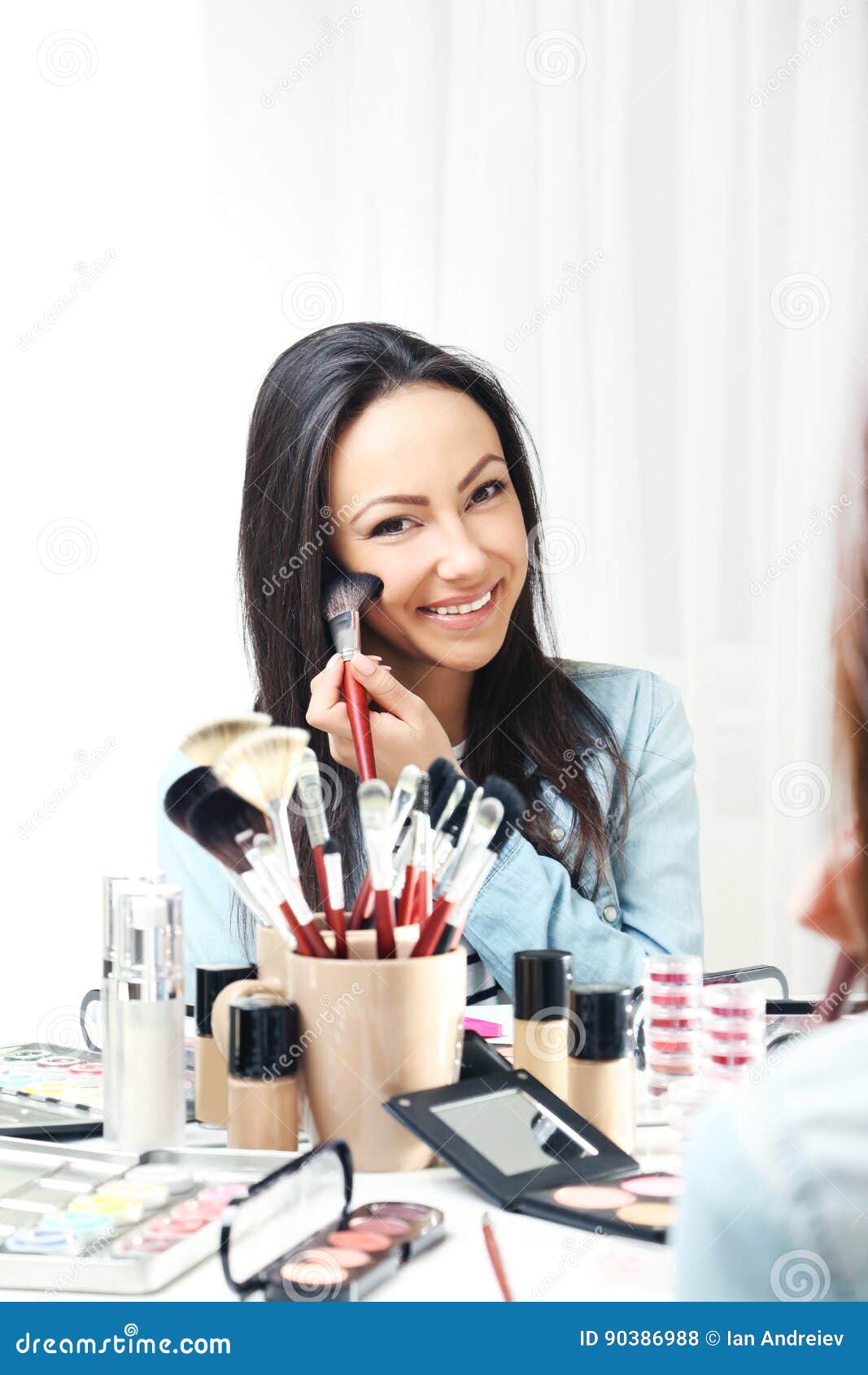 Young woman stock photo. Image of makeup, portrait, beauty - 90386988