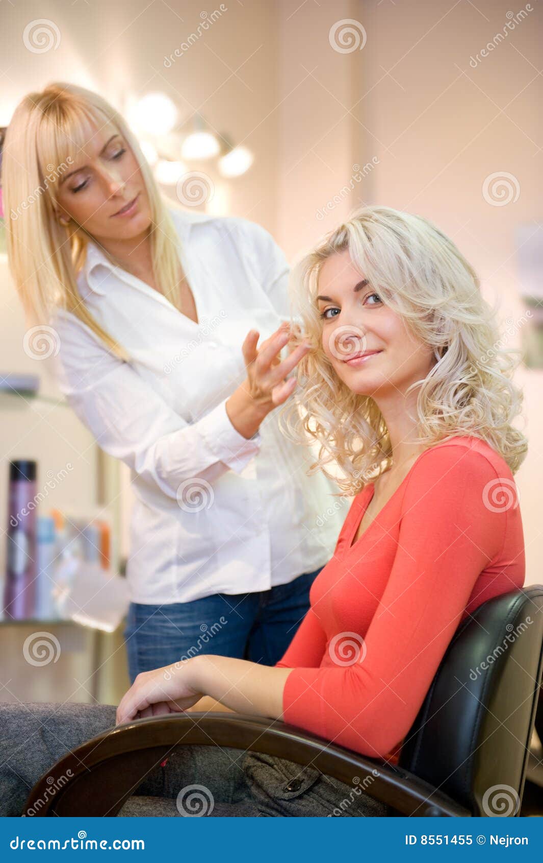 Young Woman in Beauty Salon Stock Image - Image of girl, client: 8551455