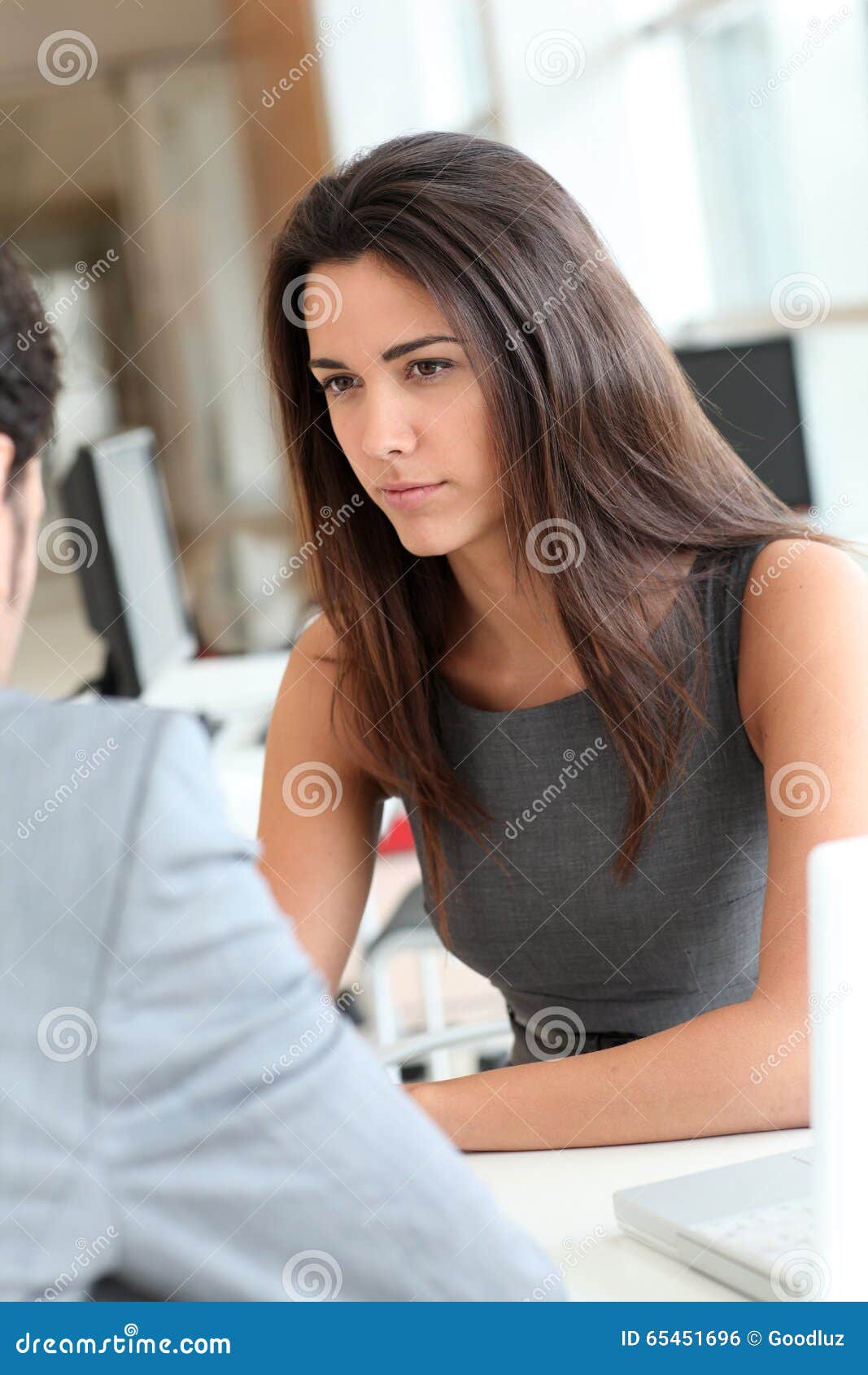 Young Woman Being Interviewed for a Job Stock Photo - Image of adults ...