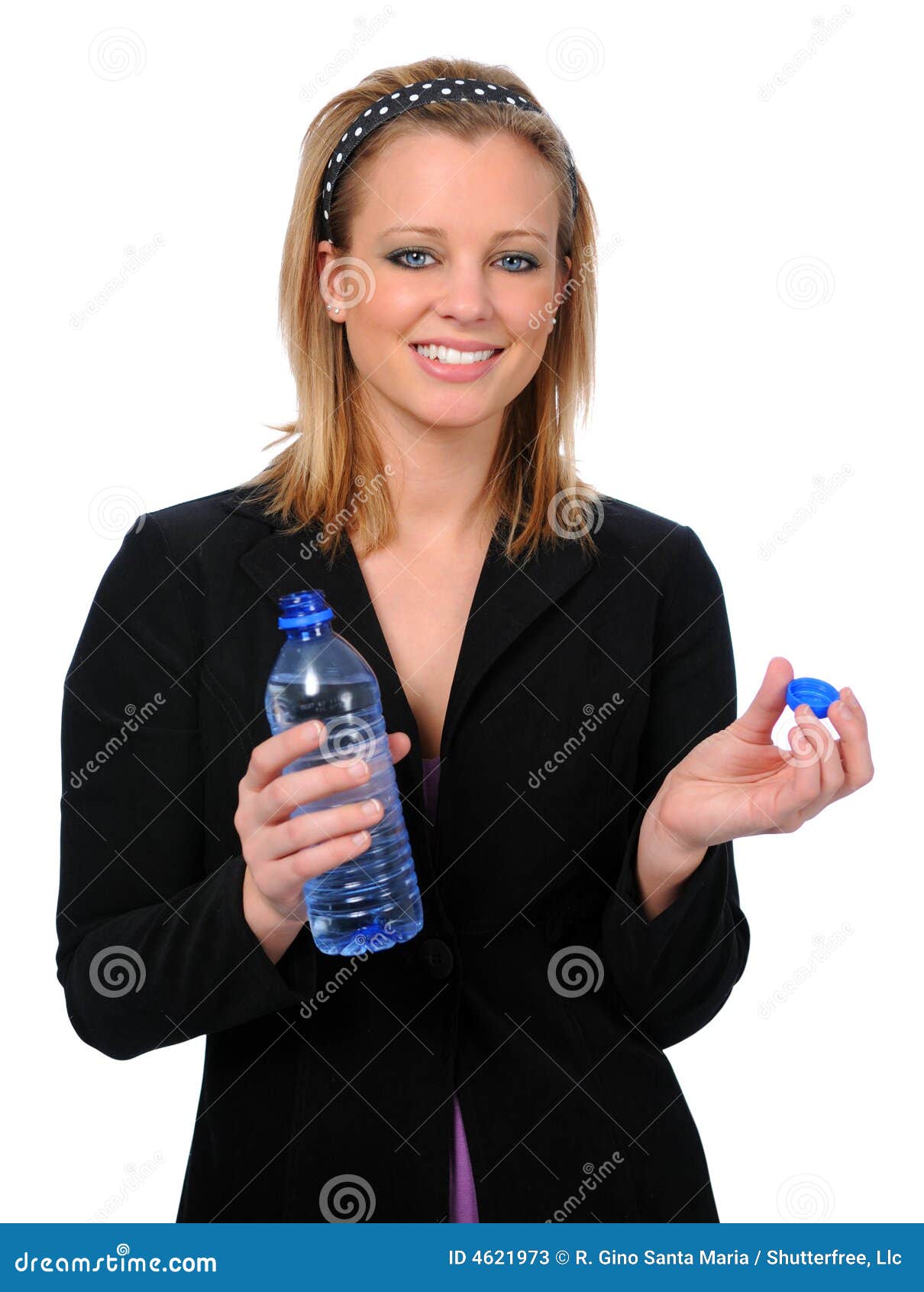 Young Woman with Bottled Water Stock Image - Image of beverage, female ...
