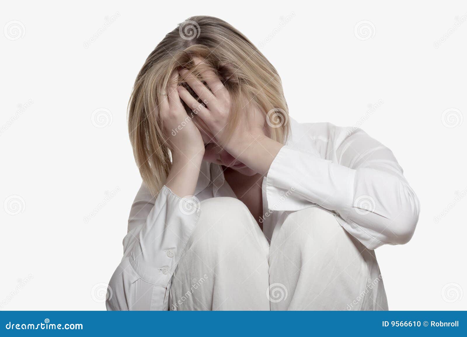 Young Woman with the Burnout Syndrome Stock Photo - Image of emotion ...