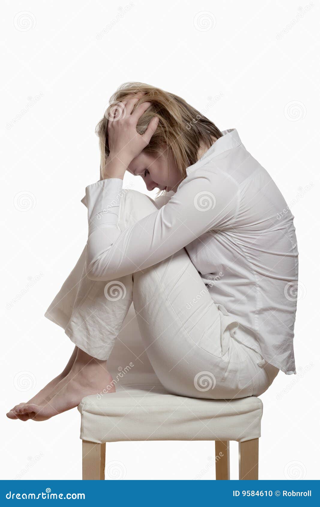 Young Woman with the Burnout Syndrome Stock Photo - Image of concept ...